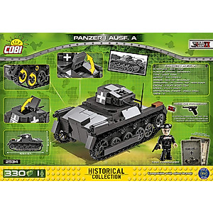COBI 2534 Panzer I Ausf.A Building Blocks, Grey, Multicolor