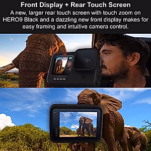 GoPro HERO9 Black - E-Commerce Packaging - Waterproof Action Camera with Front LCD and Touch Rear Screens, 5K Ultra HD Video, 20MP Photos, 1080p Live Streaming, Webcam, Stabilization