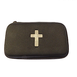 24-cup portable Communion set fabric case oil vial bottle bread tin bible space