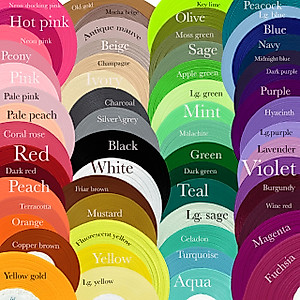 Light Blue Ribbon 1/4 Inches 36 Yards Satin Roll Perfect for Art, Wedding, Wreath, Baby Shower, Packing Birthday, DIY Hair Accessories Scrapbooking, Wrapping Christmas Other Projects Sky Color