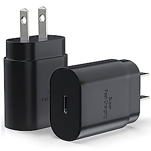 USB C Charger Block 25W PD Super Fast Charger Type C Plug Wall Adapter Quick Charging for Samsung Galaxy S24/S23/S22/S21/S20/ Z Fold 3/4/5/iPhone14/iPad/Tablet/Watch-2Pack