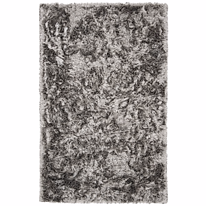SAFAVIEH Ocean Shag Collection Area Rug - 8' x 10', Silver, Handmade Solid, 2.4-inch Thick Ideal for High Traffic Areas in Living Room, Bedroom (OCG101G)