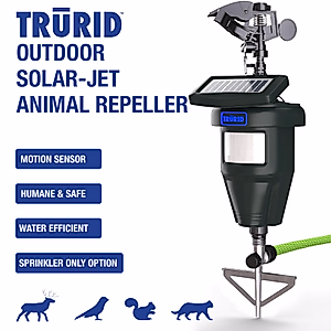 Deer Repellent & Cat Repellent Outdoor - Skunk Repellent for Yard, Cat Deterrent, Motion Activated Sprinkler, Deer Repellent Devices, Raccoon & Dog Repellent for Yard