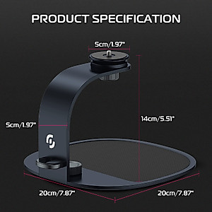 ULANZI LT05 Desktop Projector Stand, Aluminum Mount for Desk with 1/4" Screw, Adjustable Tilt Stand for Anker Nebula, XGIMI, JMGO and More