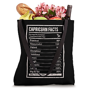 Capricorn Facts Apparel For Men And Women Funny Zodiac Gift Tote Bag