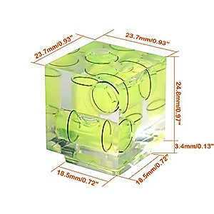 FOTYRIG Camera Level Hot Shoe Level 3 Axis Bubble Spirit Level Standard Shoe Mount Compatible with Nikon, Olympus, Pentax Digital and Film Cameras