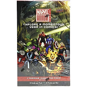 Marvel Annual Hobby Box (Upper Deck 2020/21) 16 Packs Per Box, 5 Cards Per Pack