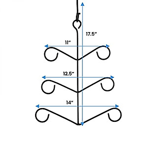 Renovators Supply Manufacturing Glove Dryer 17.5 in. Black Wrought Iron Glove Drying Rack for Hats, Gloves, Mittens, Caps, Socks
