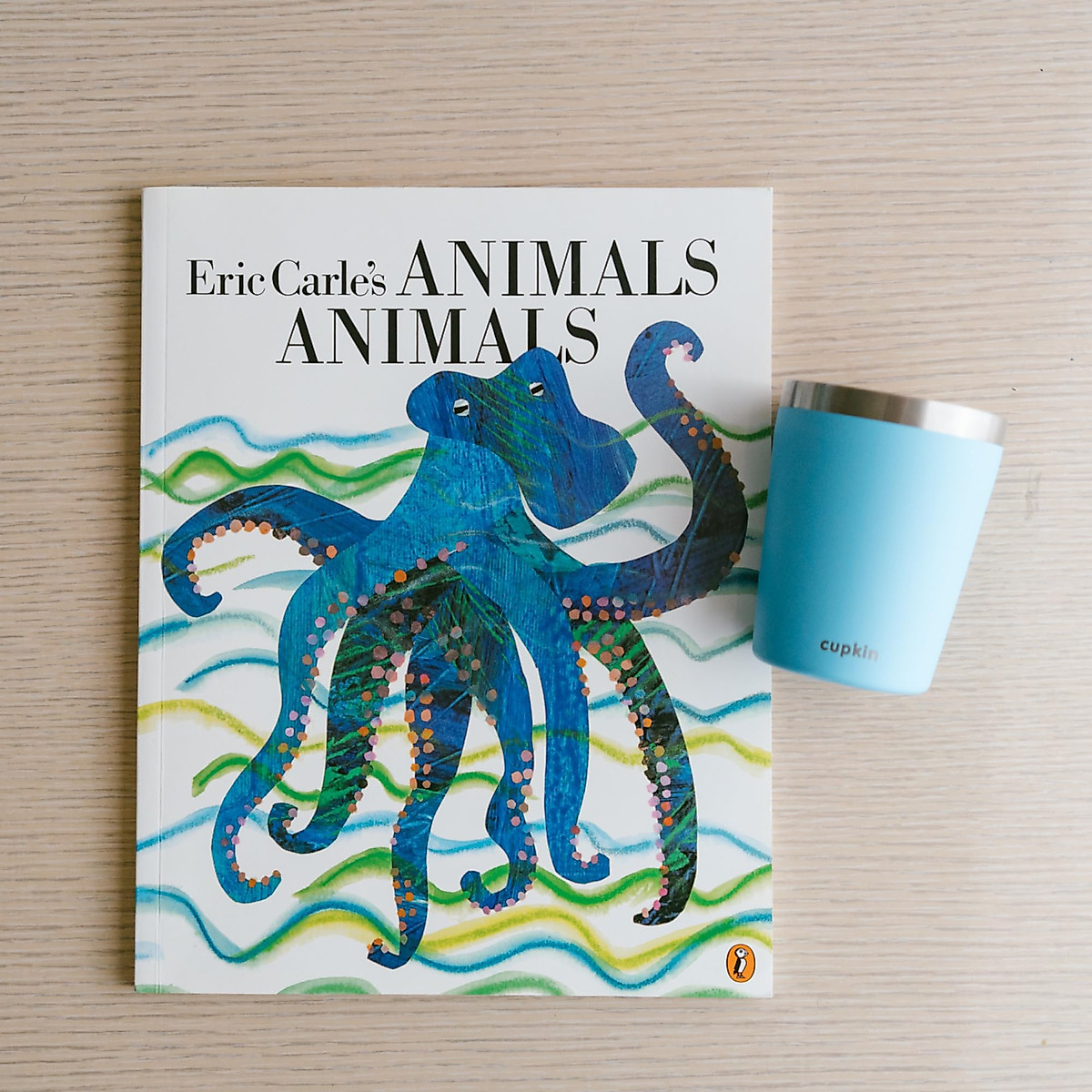 CUPKIN Stackable Stainless Steel Kids Cup Smoothie Tumbler, Powder Coated Insulated Tumblers, BPA Free Lid and Silicone Straw 8 Fl Oz (Pack of 1), Bright Blue