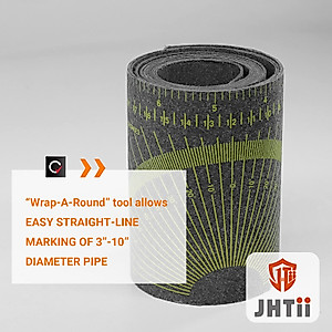JHTii Flex Angle Measuring and Marking Gauge, Pipe Wrap Around