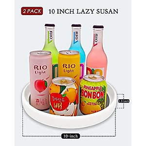 1pc 2 Tier Lazy Susan and 2pcs 1 Tier Lazy Susan Organizer for Cabinet