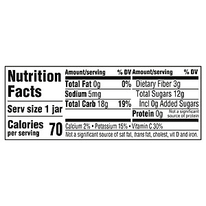 Gerber Natural for Baby 1st Foods Baby Food Jar, Pear, Made with Natural Fruit & Vitamin C, Non-GMO Pureed Baby Food, 4-Ounce Glass Jar (Pack of 10 Jars)