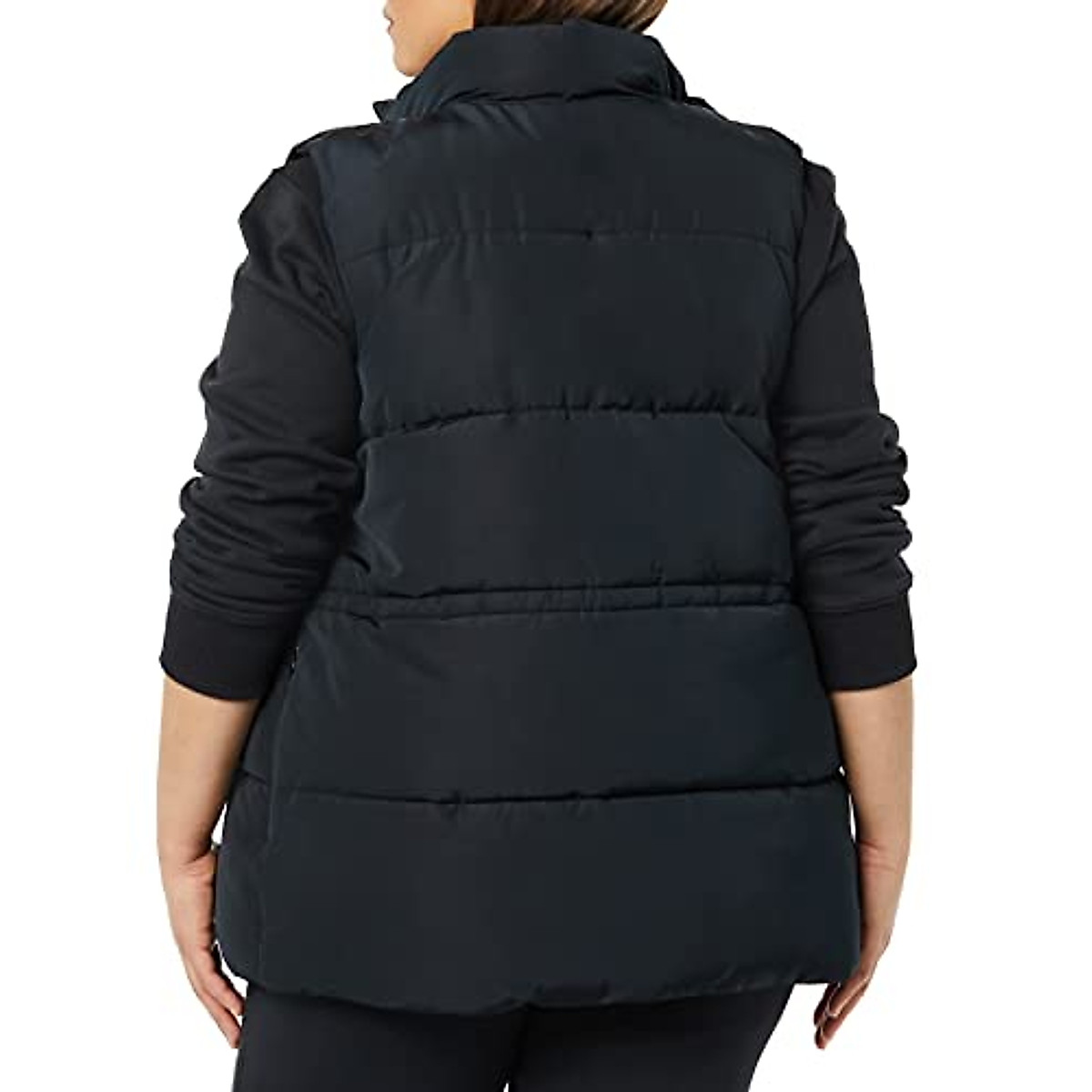 Amazon Essentials Women's Relaxed-Fit Water Repellent Recycled Polyester Puffer Vest (Available in Plus Size) (Previously Amazon Aware), Black, X-Large