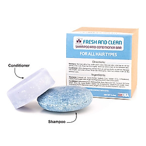 Shampoo and Conditioner Solid Bars 3 Combo Packs - Argan, Citrus and Fresh and Clean