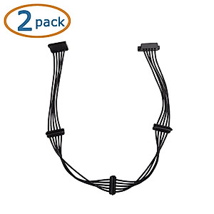 Cable Matters 2-Pack 15 Pin SATA to 4 SATA Power Splitter Cable - 18 Inches