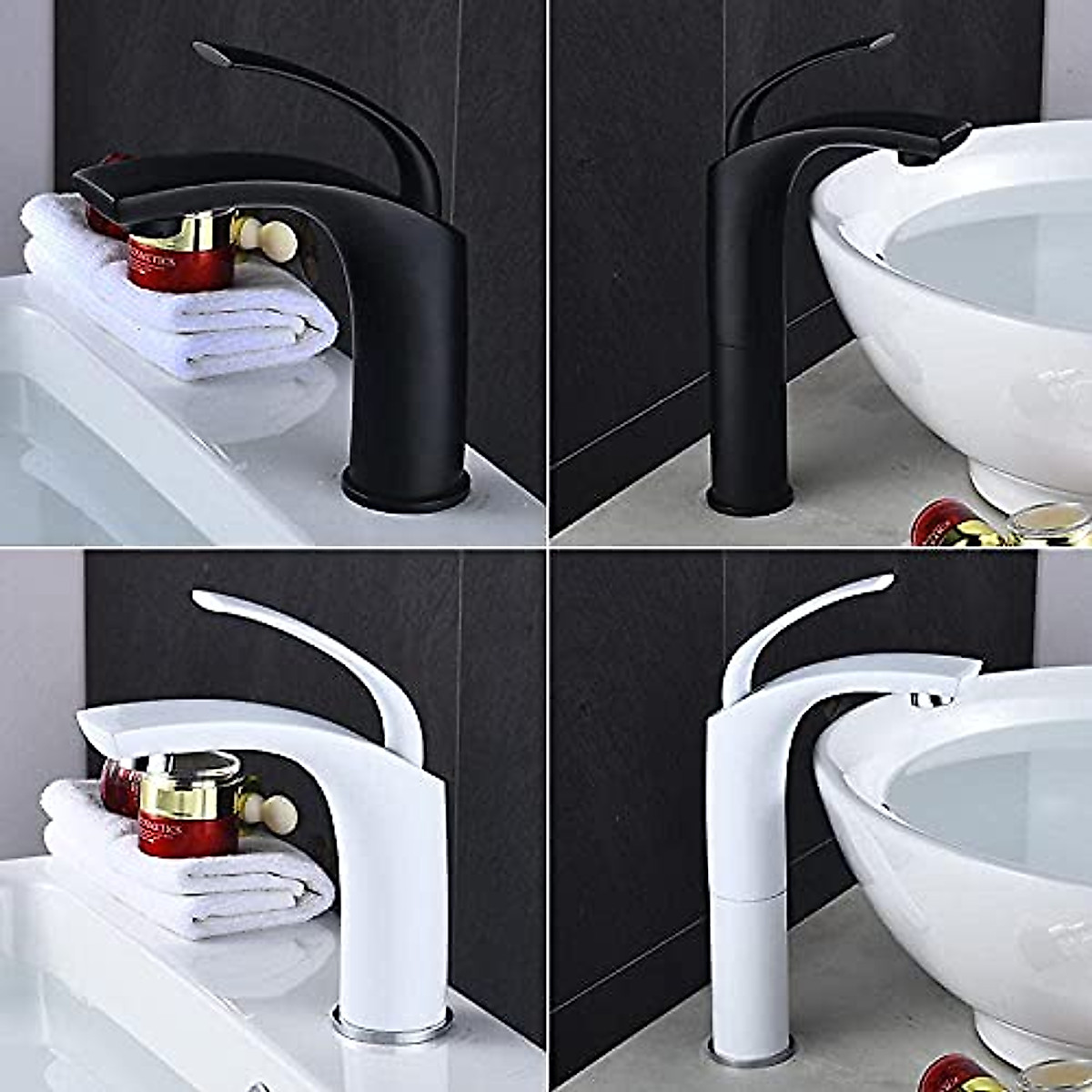 ZHANGYUEFEIFZ Bathroom Sink Faucet Sink Faucet Bathroom Basin Faucet Solid Brass Sink Faucet Hot and Cold Single Lever Countertop Toilet Faucet (Color : Style 22)