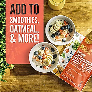 BetterBody Foods Organic Antioxidant Fruit and Fiber Superfood Blend, 12.7 Ounce, Powder