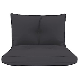 imasay Pallet Sofa Cushions 2 pcs Anthracite Fabric,Weight 2,25