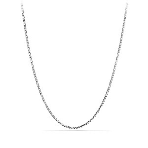 Ginger Lyne Collection Box Necklace Chain for Men or Women, 925 Sterling Silver 1mm Width 24 Inch, Gifts for Her