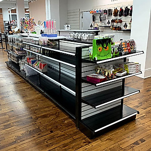 Decorative Gondola Shelving Vinyl Insert for Ticket Channel 130 FT. x 1.25 in. - White