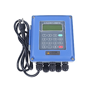 HENHAIY Digital Ultrasonic Flowmeter, Portable Ultrasonic Flow Meter, Sensor IP67, Liquid Ultrasonic Flow Meter Protection, TUF-2000B Ultrasonic Flowmeter, Wall Mounted Flowmeter