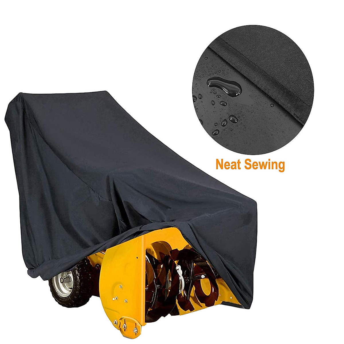 GINJKGO Snow Blower Covers Winter - Waterproof Snow Blower Accessories, Durable Snow Blower Covers Fit Most Electric Snow Blowers 43Lx32Wx35H/50”H(Cover Only)