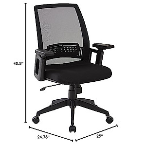Work Smart SPX61522-3 Office Chair, Black
