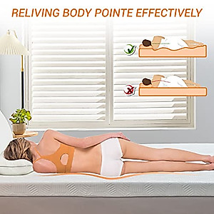 ZMEIJU 3 Inch Gel Memory Foam Mattress Topper Queen Size,Premium Soft Pressure Relief Mattress,Sleep Innovations Mattress Topper