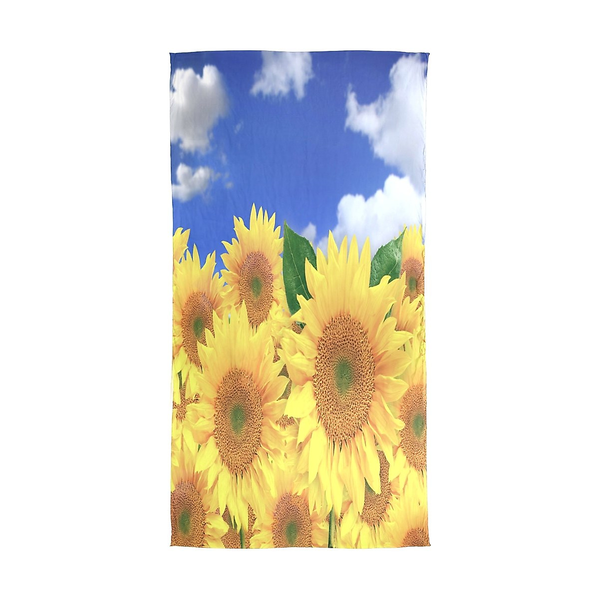 Use4 Fashion Lightweight Sunny Sunflower Floral Chiffon Silk Long Scarf Shawl Wrap