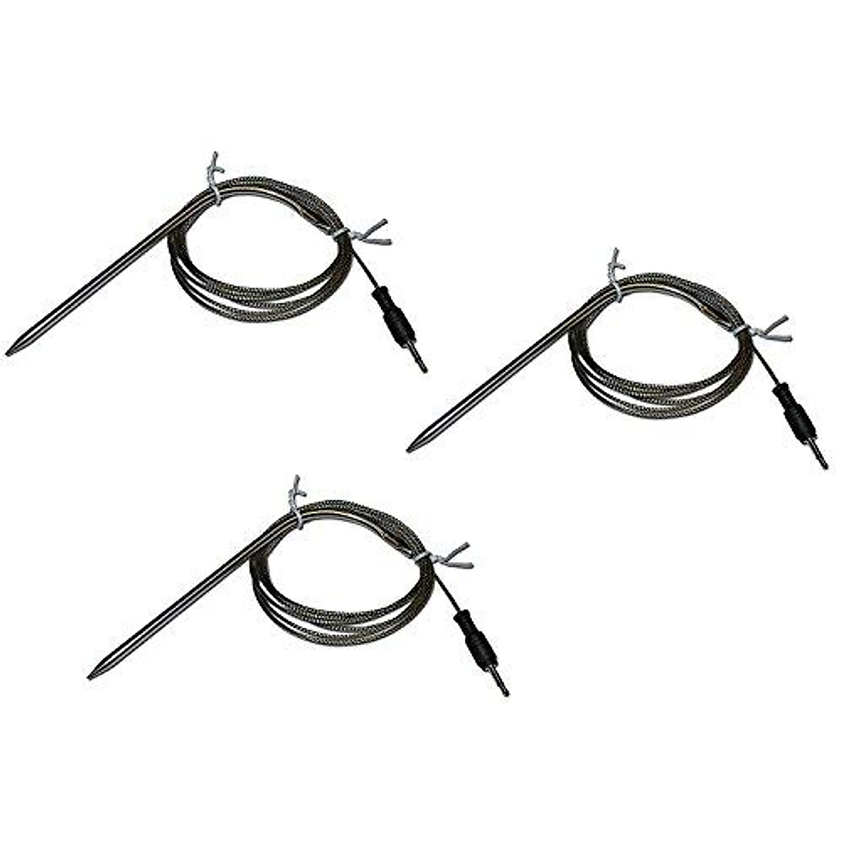 Replacement Temperature Probes for Wireless BBQ/Oven Thermometers - Cappec, iGrill, iGrill2, iGrill3, iGrill Mini, and Thermopro (Meat Probe x 3)