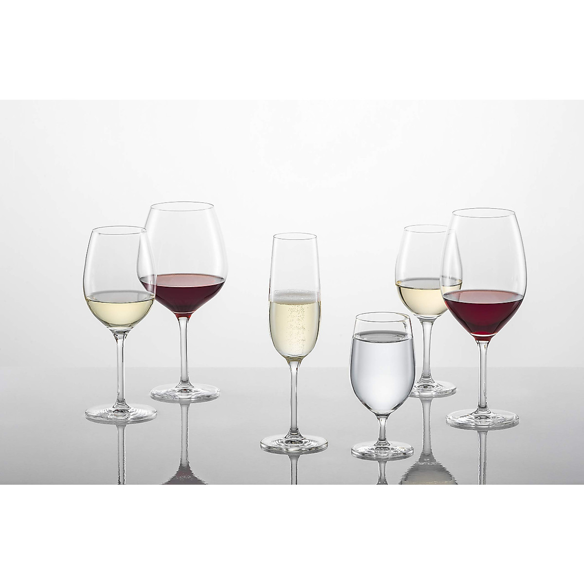 Schott Zwiesel Tritan Crystal Glass Banquet Stemware Collection Claret Burgundy Red Wine Glass, 21.3 Ounce, Set of 6