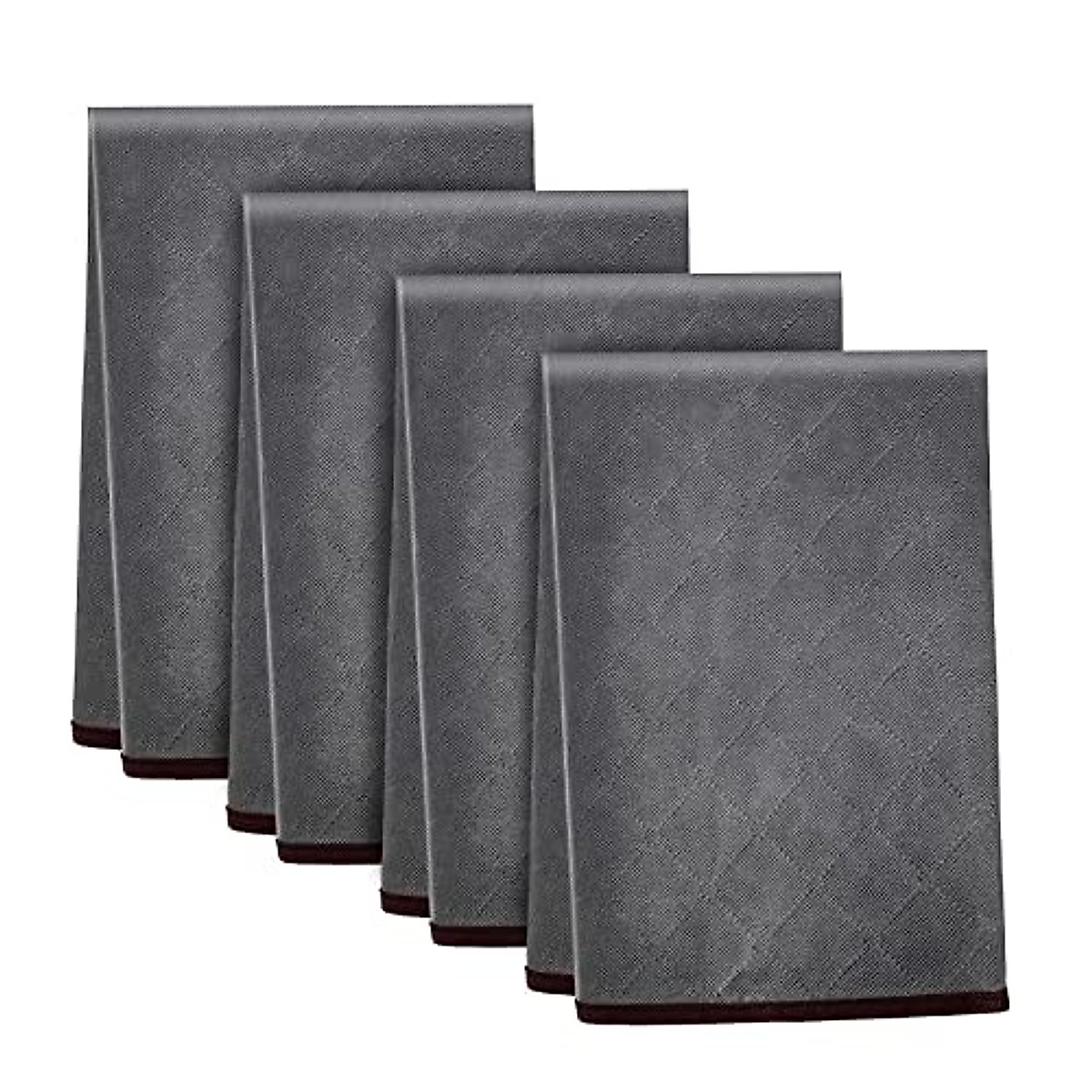 OANY Large Storage Bags,4 Pack Clothes Storage Bins,Foldable Closet Organizers Storage Containers with Durable Handles Thick Fabric,Gray