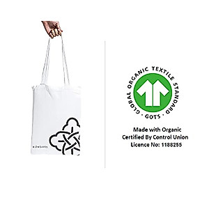 BIOWEAVES 100% Organic Cotton Sheets, 300 Thread Count 4-Piece GOTS Certified Bed Sheet Set Fits Mattress Upto 17" Deep Pocket, Soft & Silky Sateen Weave (Queen, White)