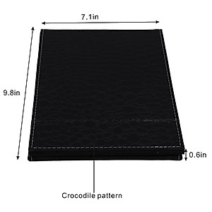 Famiry Portable Folding Vanity Mirror for Bedroom Cosmetic Dresser, Makeup Mirror with Leather Cushioned Cover for Travel