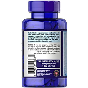 Puritans Pride Vitamin B-12 1000 Mcg Timed Release Caplets, 250 Count
