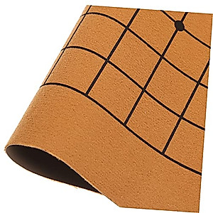 Garneck 2pcs Checkerboard Japanese Accessories Travel Accessories Travel Toiletry Roll- up Leather Chess Set Weiqi Game Board Shogi Board Game Gobang Chess Accessory Portable Chess Board