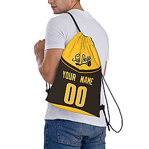 INAOO Drawstring Bags San Diego Personalized Backpack Gifts for Men Women