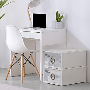 Stackable Storage Drawers, 23.5L, Pack of 2 (Medium)