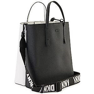 DKNY INES Tote Bag, BLK/Opt WT