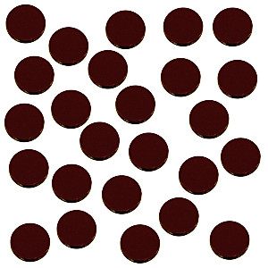 LITKO 18mm Game Tokens | Placeholder | Scoring Tokens | Counting Chips | Set of 25 (Black)