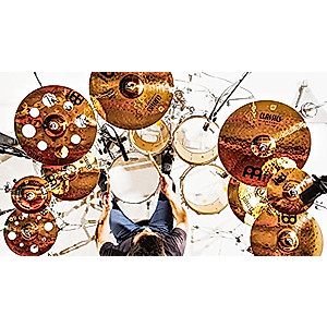 Meinl 18" Trash Crash Cymbal with Holes - Classics Custom Brilliant - Made in Germany, 2-YEAR WARRANTY (CC18TRC-B)