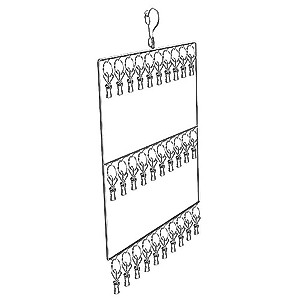 Septpenta Stainless Steel Clothe Drying Rack, Laundry Drip Hanger, Multifunctional Sock Rack, Good Load Bearing, Drying Clothes, Dormitory Balcony Windproof Rack(Double Decker)
