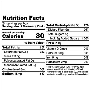 International Delight Coffee Creamer Singles, Sweet & Creamy, Shelf Stable Flavored Creamer, 24 Ct, 16 FL Oz, Pre-Portioned Creamers