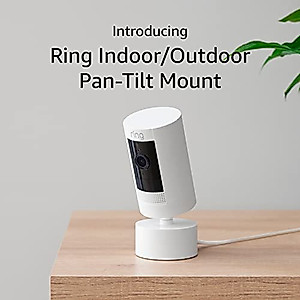 Ring Indoor/Outdoor Pan-Tilt Mount for Stick Up Cam Plug-In, Black (Power adapter and camera not included)