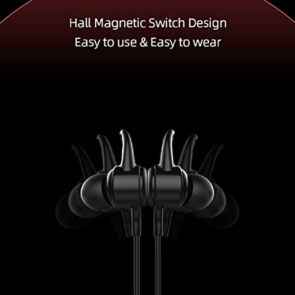 MOEEN Neckband Bluetooth Headphones V5.0 Wireless Headset Sport Earbuds w/Mic Cordless Noise Canceling Earphones 12Hrs Playtime for Gym Running