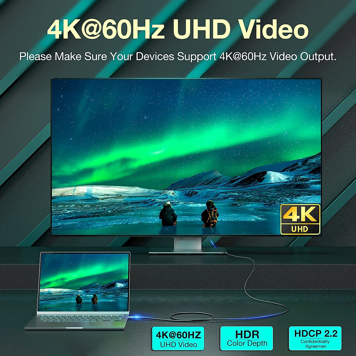 LEIRUI USB-C Cable, 6.6FT, Supports PD 100W, 20Gbps Data Transfer, 4K@60Hz Video, USB C to USB C 3.2 Cable for Thunderbolt 3/4, Oculus Quest, Switch, iMac, MacBook, iPad Pro, Dell XPS