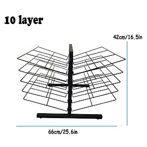 Art Drying Rack - Sided Wire Drying Shelf, Classroom Studio Home Painting Drying Rack, Double Sided Art Rack Storage Organizer On Wheels, Drying & Print Racks, for Kids, Artists ( Size : 10-layer )