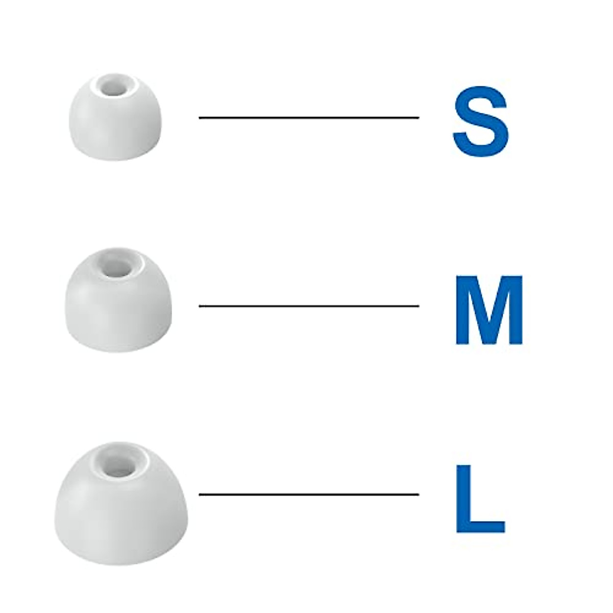 Aquelo 3 Pairs(S/M/L) Earbuds Silicone Ear Tips Replacement for Beats Fit Pro and Beats Studio Buds(Gray&White),beats-fit-pro-eartips