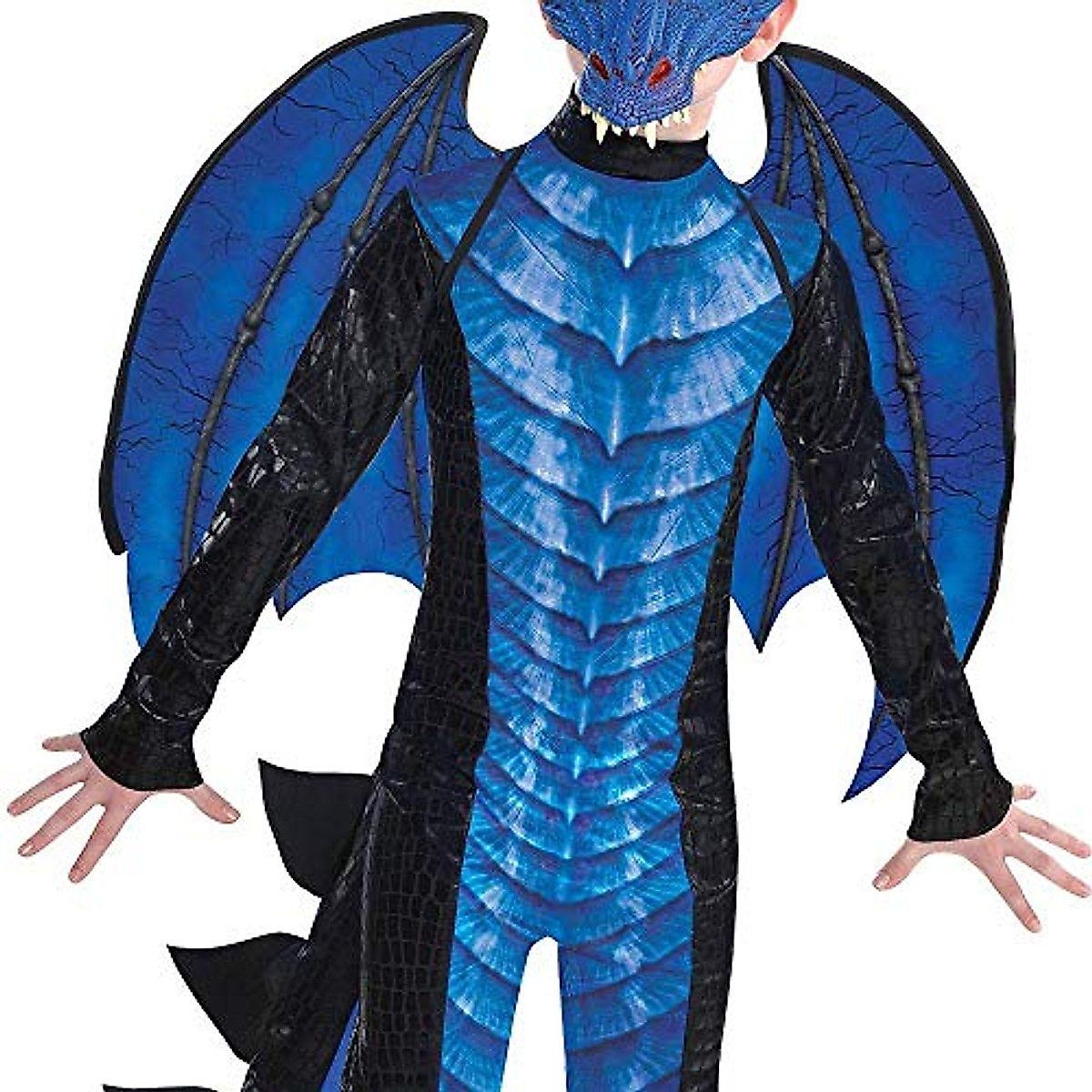 amscan Beastly Blue Dragon Costume - Boys Large 12-14, 1 Pc