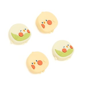 GeekShare Fat Chicken Thumb Grip Caps, Soft Silicone Joystick Cover Compatible with Nintendo Switch/OLED/Switch Lite,4PCS